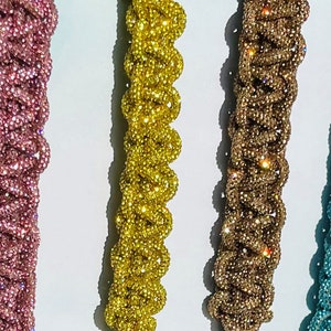 Rhinestone Purse Strap, Crystal Rhinestone Braided Purse Strap, Crystal ...
