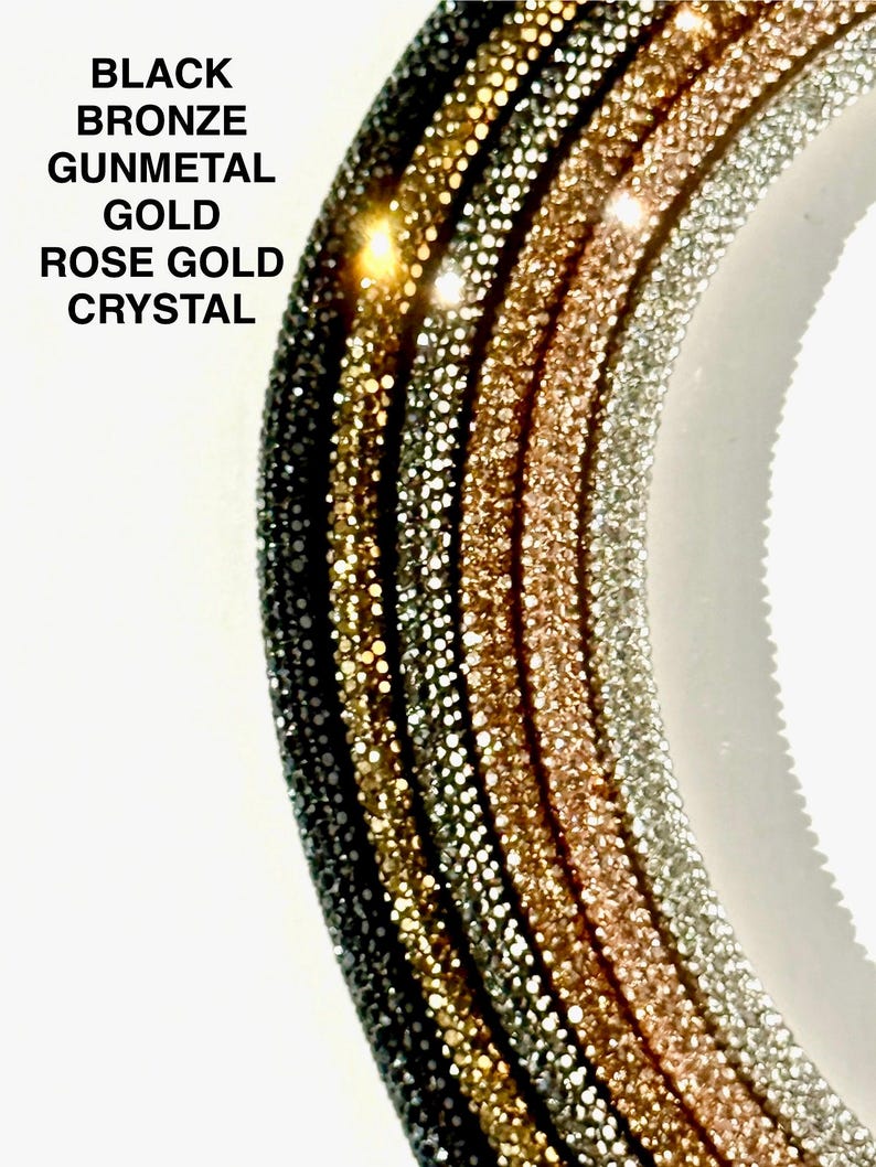 The CUFF, Handmade Crystal Rhinestone Cuff Bracelet, Braided Statement ...