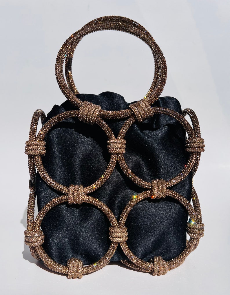 The HALO Crystal Rhinestone Handbag Rhinestone Bag Evening - Etsy