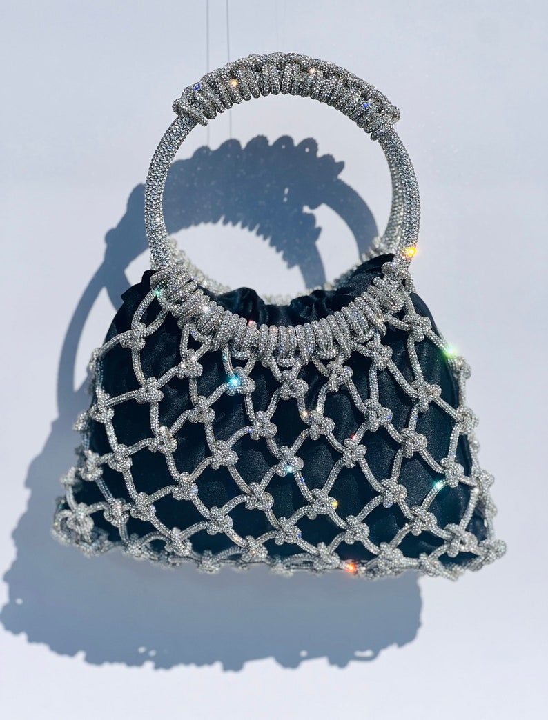 The PRINCESS Crystal Rhinestone Handbag, Rhinestone Bag, Jewel Purse ...