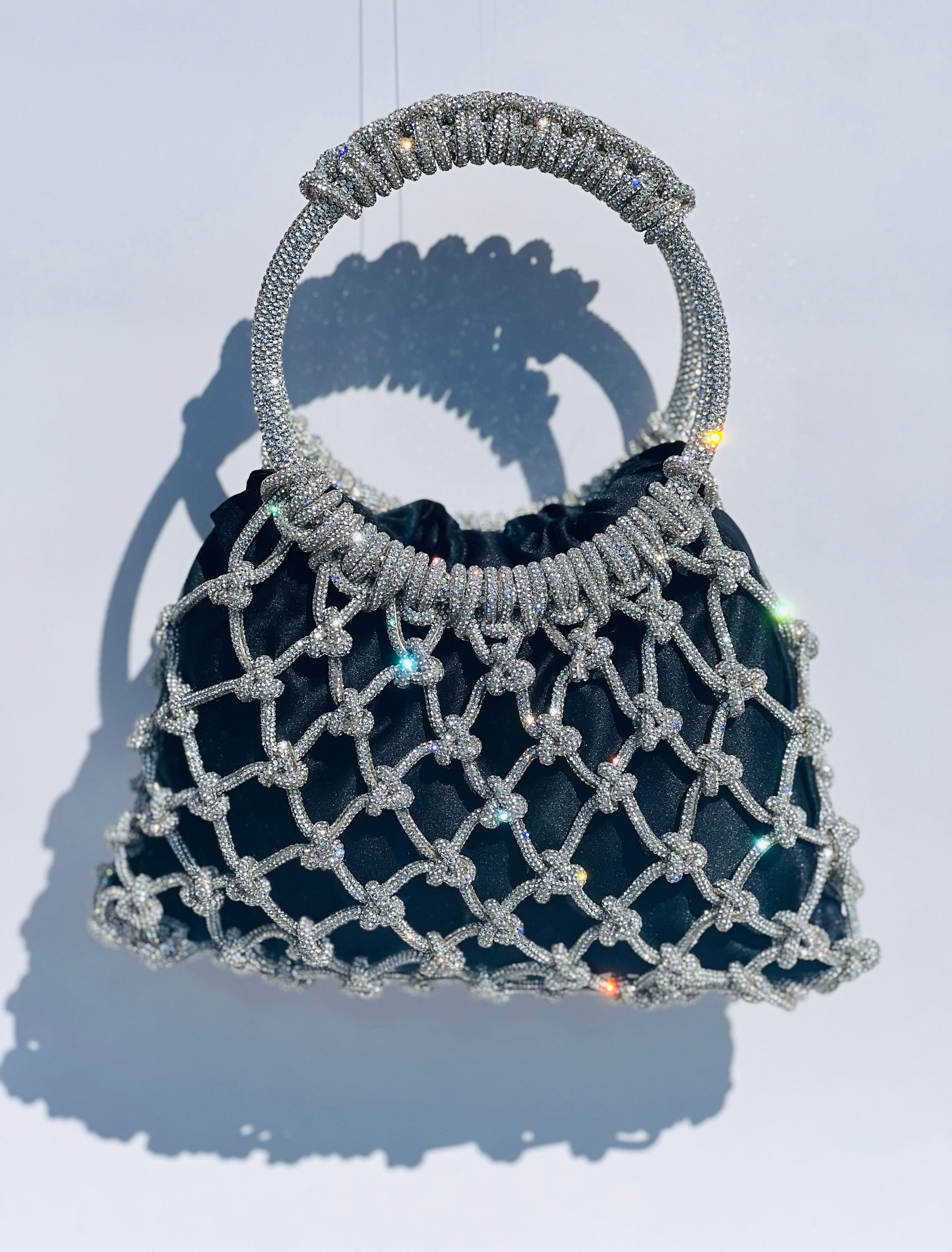 The PRINCESS Crystal Rhinestone Handbag, Crystal Rhinestone Bag, Jewel ...