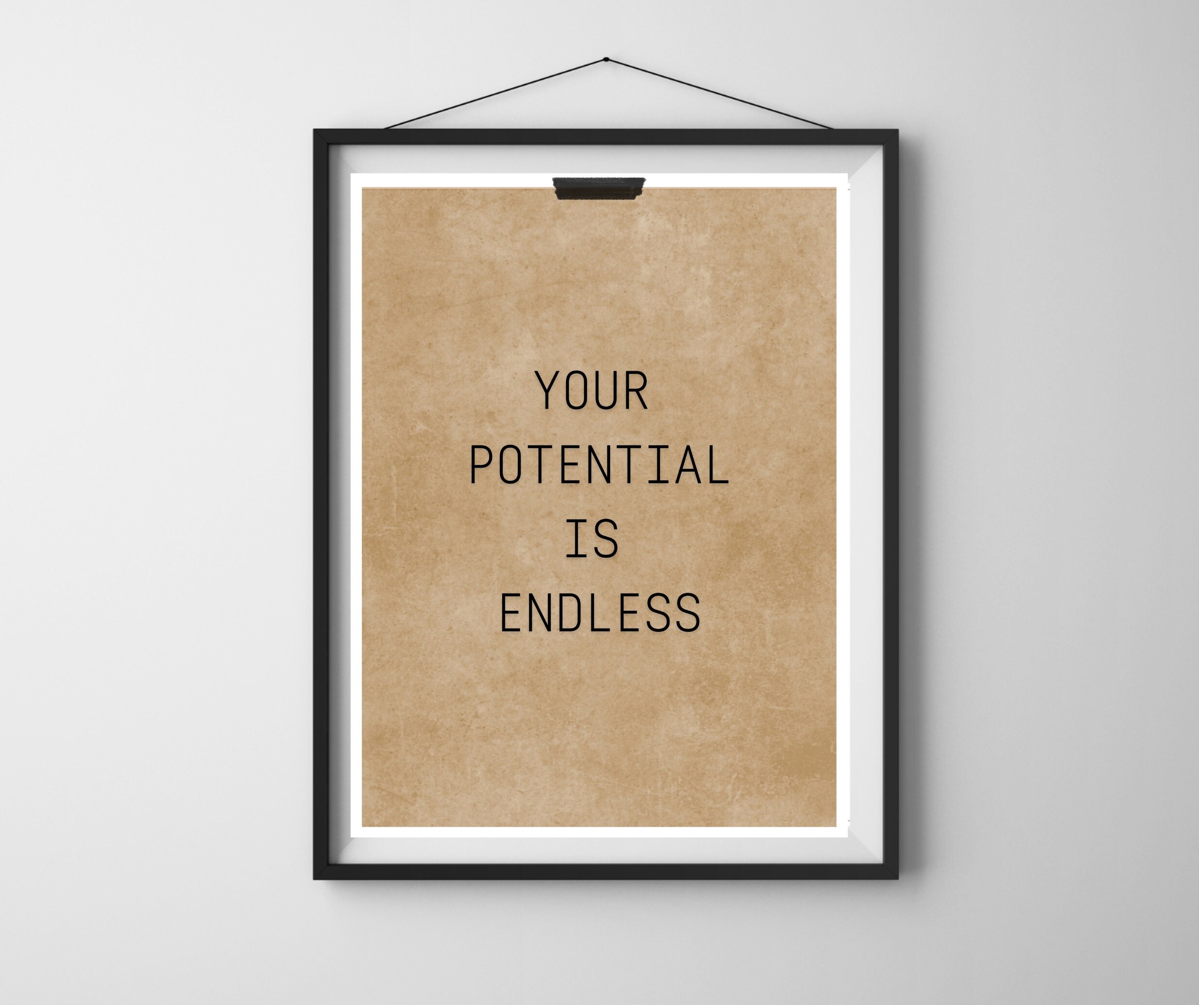 Your Potential is Endless Wall Art Quote, PRINTABLE Wall Art Quote ...