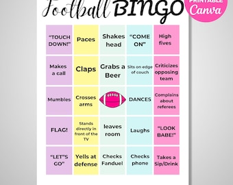 Super Bowl Bingo Super Bowl Squares Superbowl Squares Superbowl Party ...