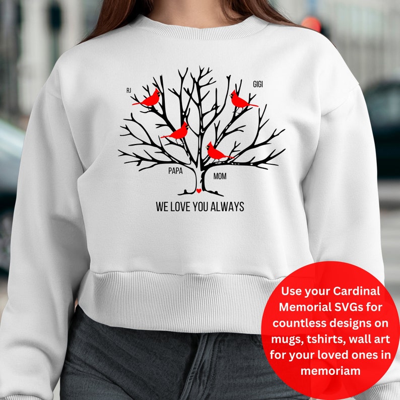 Cardinal Ornament SVG Cardinal Memorial Ornament Cardinal Christmas ...