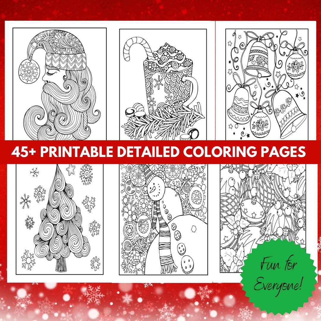 Wonderfully Cute & Cozy, Detailed Christmas Activity Pages, Christmas ...