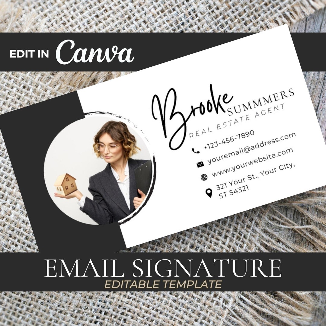 Email Template Email Signature Template Gmail Email Signature Digital ...
