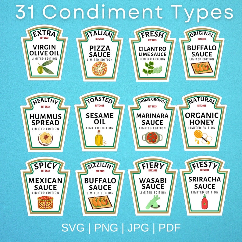 Condiments Shirt SVG Condiment Svg Group Condiment Shirt Svg Group ...