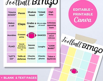 Super Bowl Bingo Super Bowl Squares Superbowl Squares Superbowl Party ...