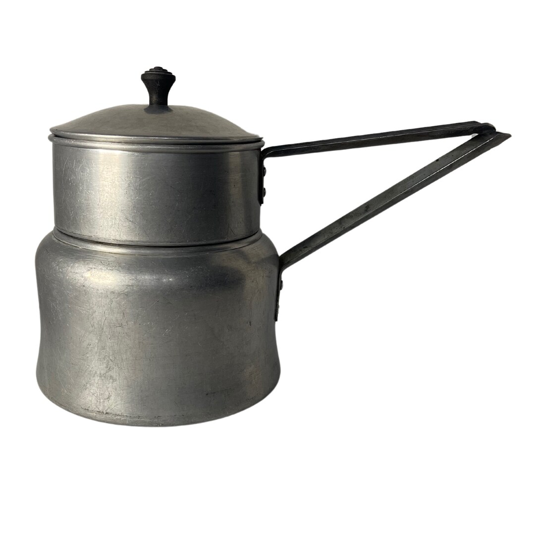 Priscilla Ware Double Boiler, Metal Cookware, Vintage Kitchen, Pots and ...