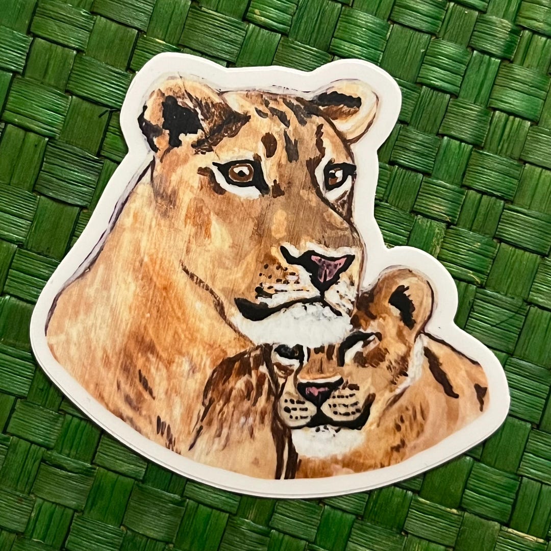 Lioness Sticker, Lion Sticker, Mother Sticker, Mother’s Day Gift ...