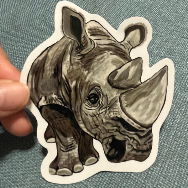 White Rhino - Etsy