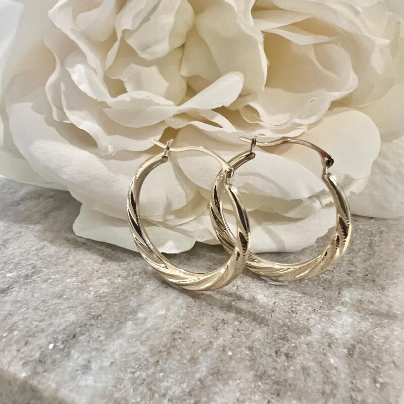 Real Gold Hoop Earrings - Etsy