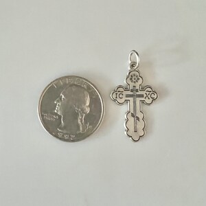 Sterling Silver Christian Eastern Orthodox 28MM Cross - Antiqued ...