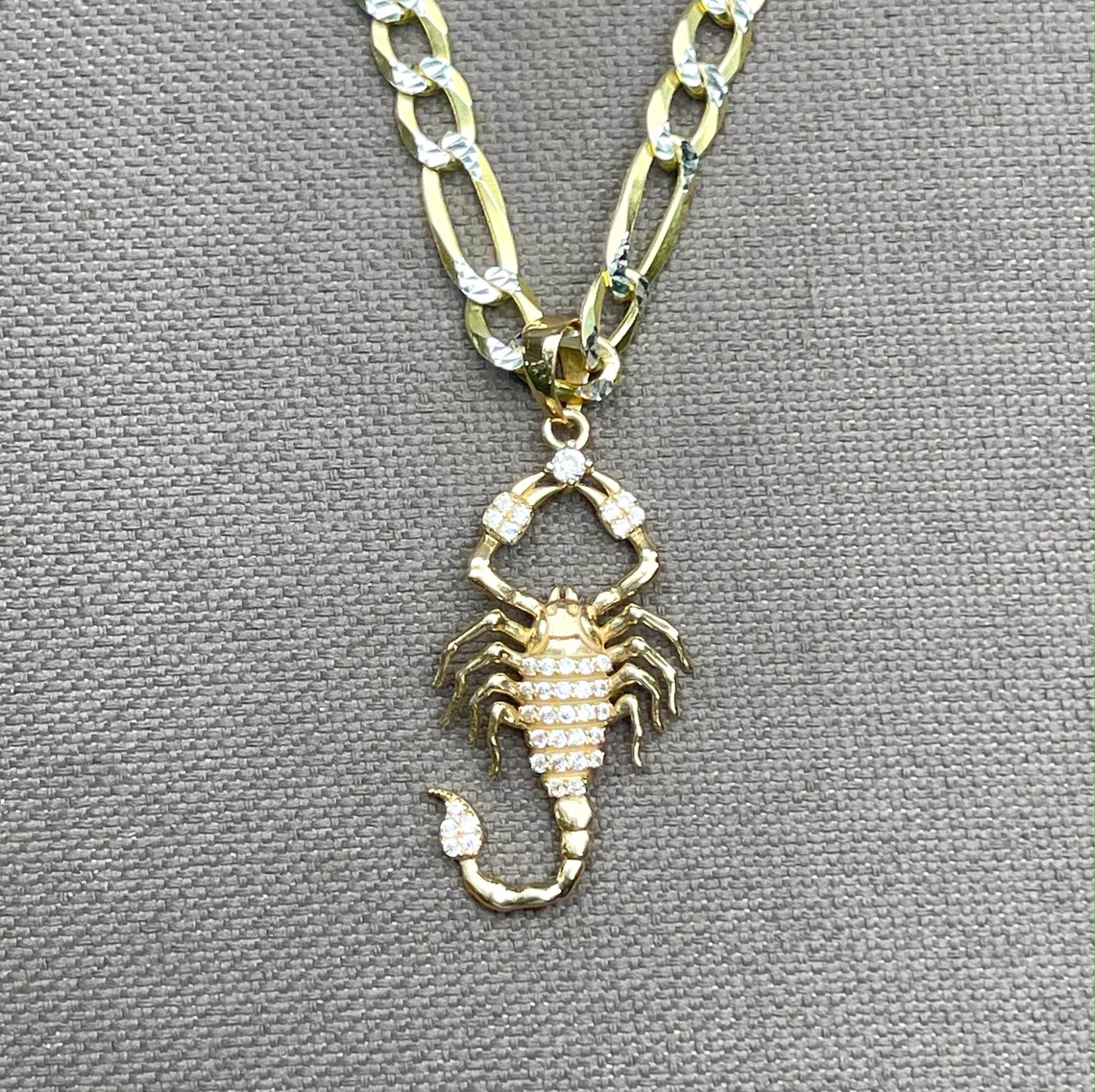 10K Gold Scorpion Pendant 10K Real Solid Gold Scorpio - Etsy
