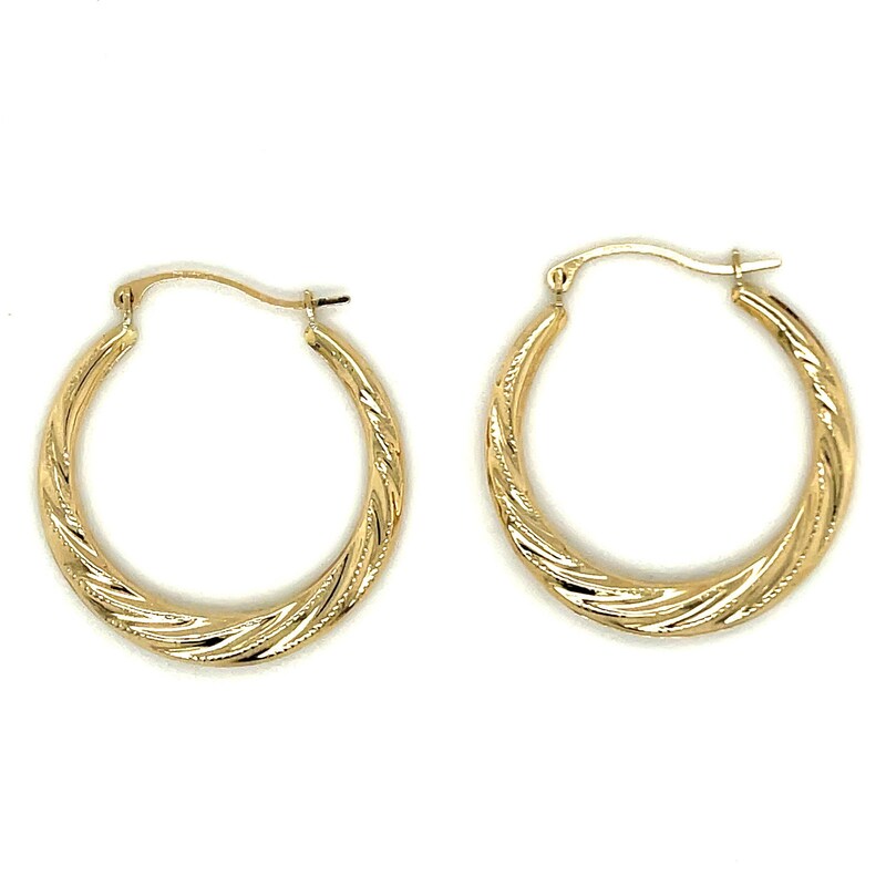 Real Gold Hoop Earrings - Etsy