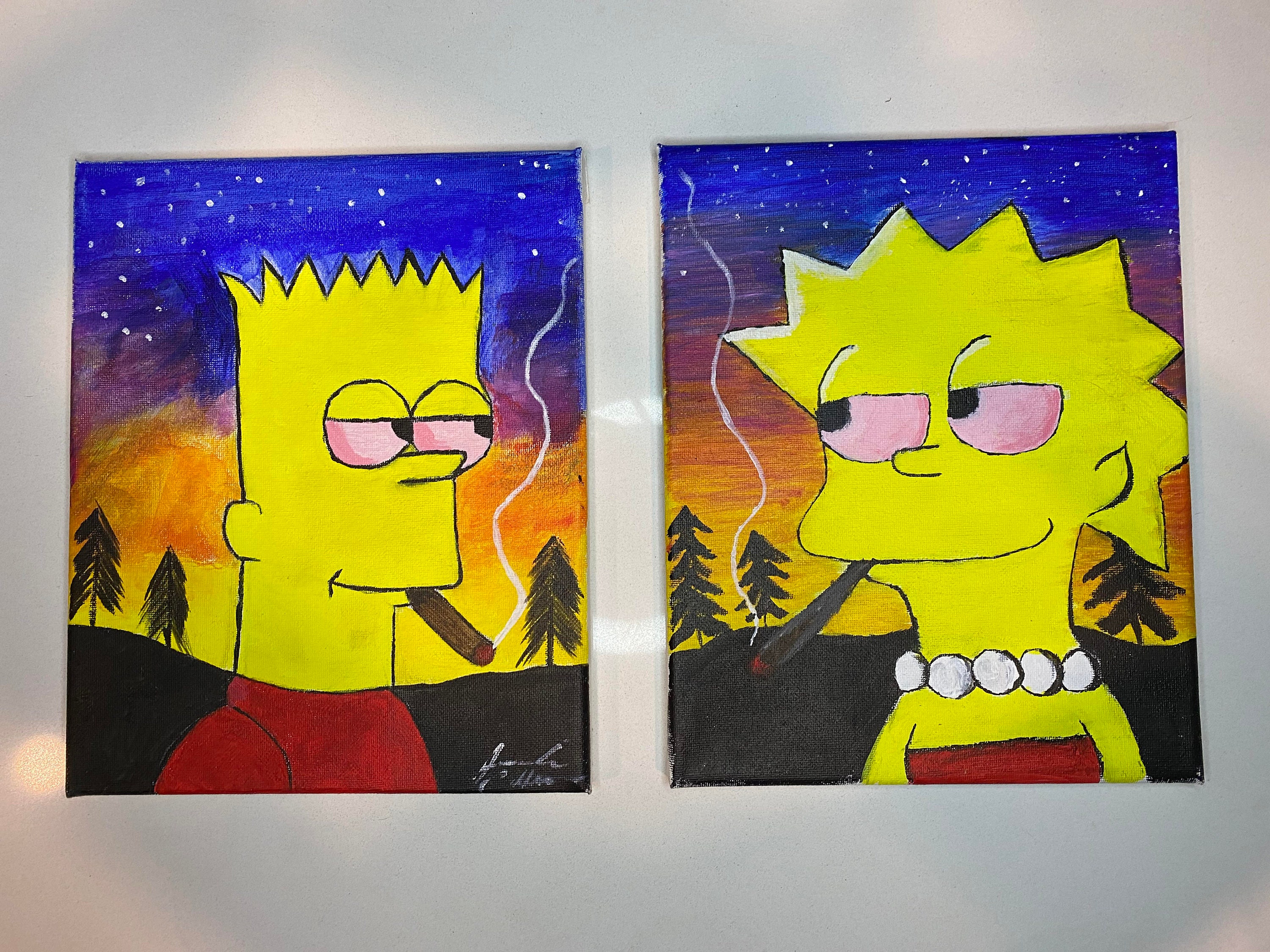 Cartoon Characters High On Weed Drawings