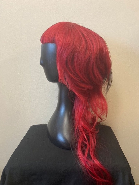 Half Black Half Red Hair Scene Hair