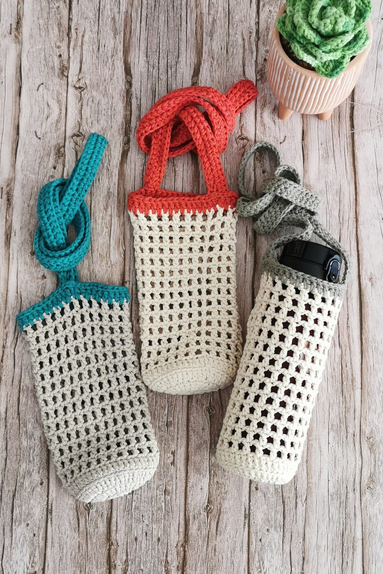 Crochet Water Bottle Sling Digital Pattern PDF File for Water Bottle ...