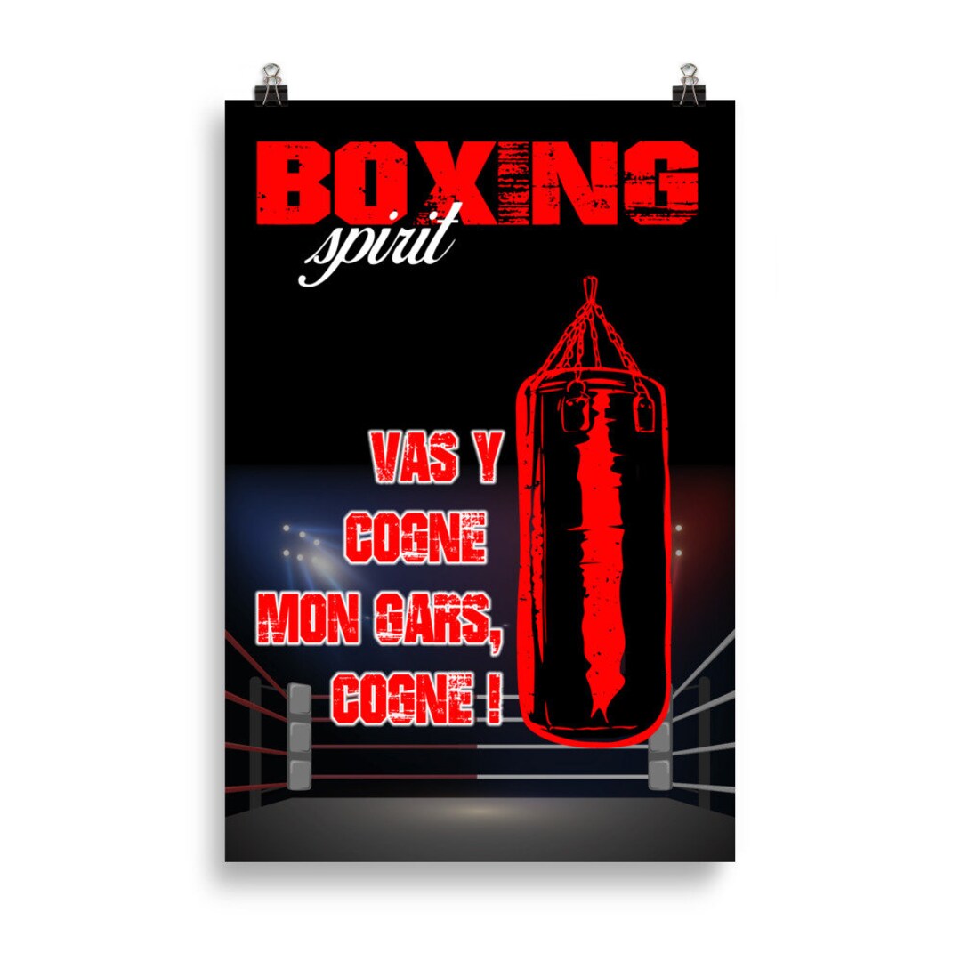 Boxing Spirit - High Quality Poster - Etsy