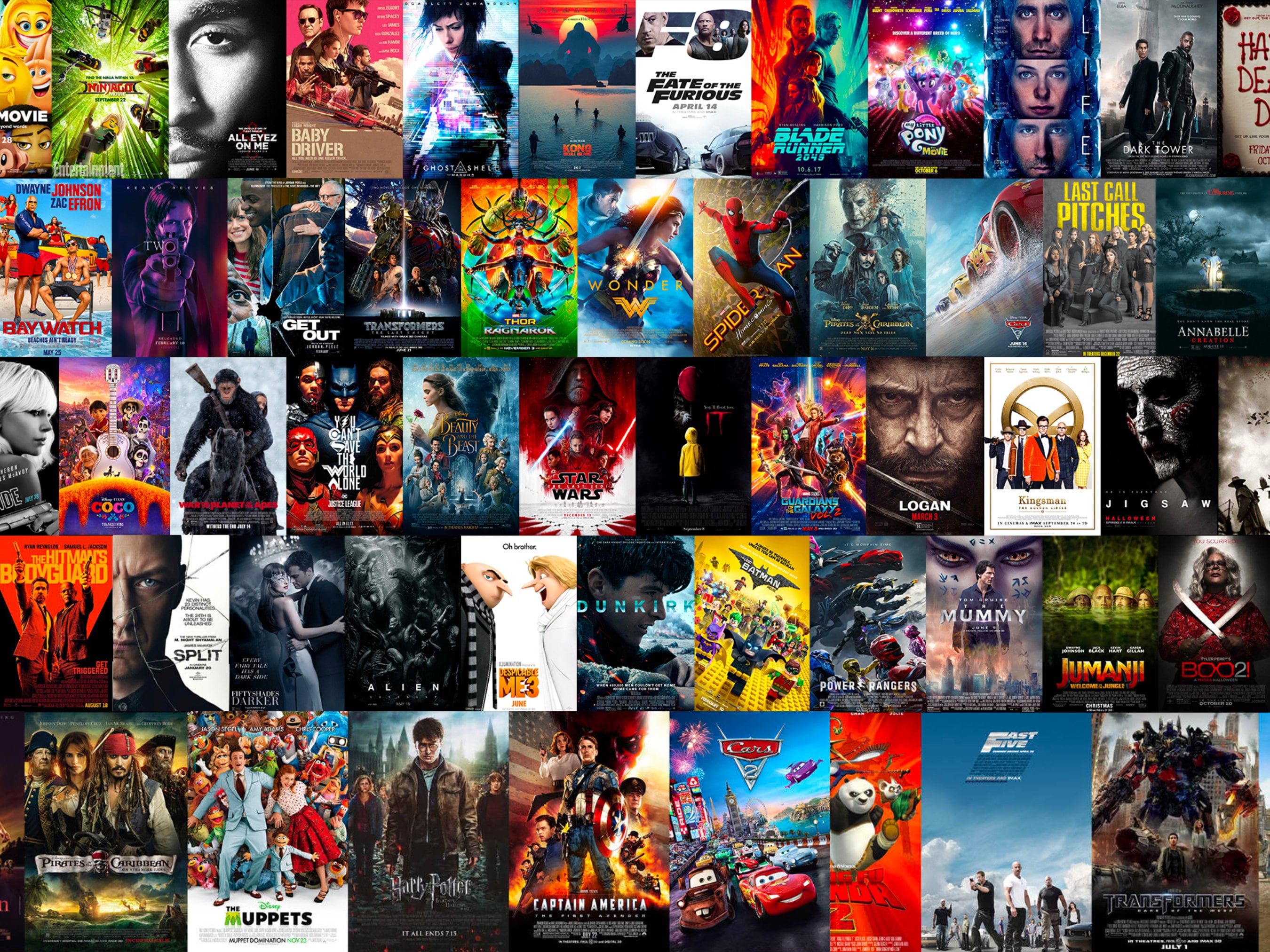100 Pcs CUSTOM MOVIE/TV Cover Collage Wall Kit Classic/romcom/action ...