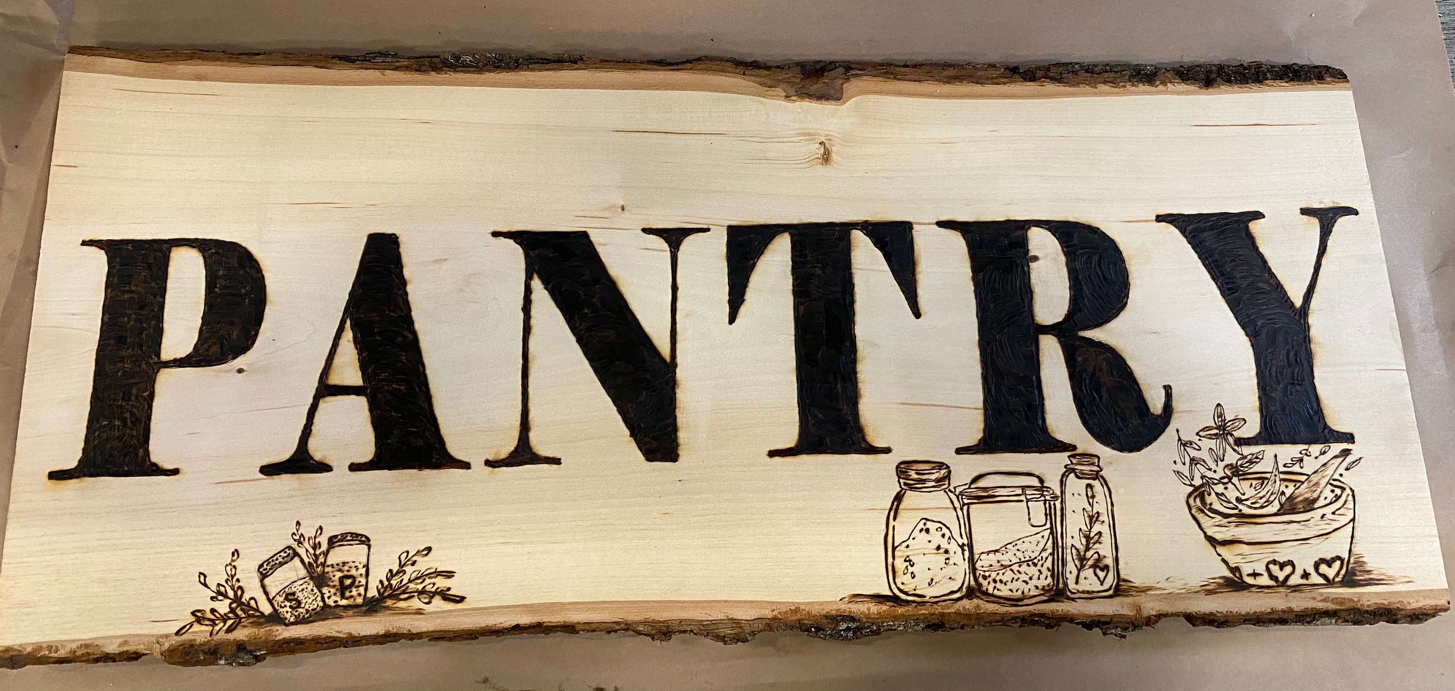 Wood Pantry Sign | Pantry Sign for Kitchen | Farmhouse Wall Decor ...