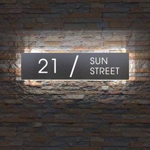 Modern Metal House Number,house Number Sign,address Number Sign ...