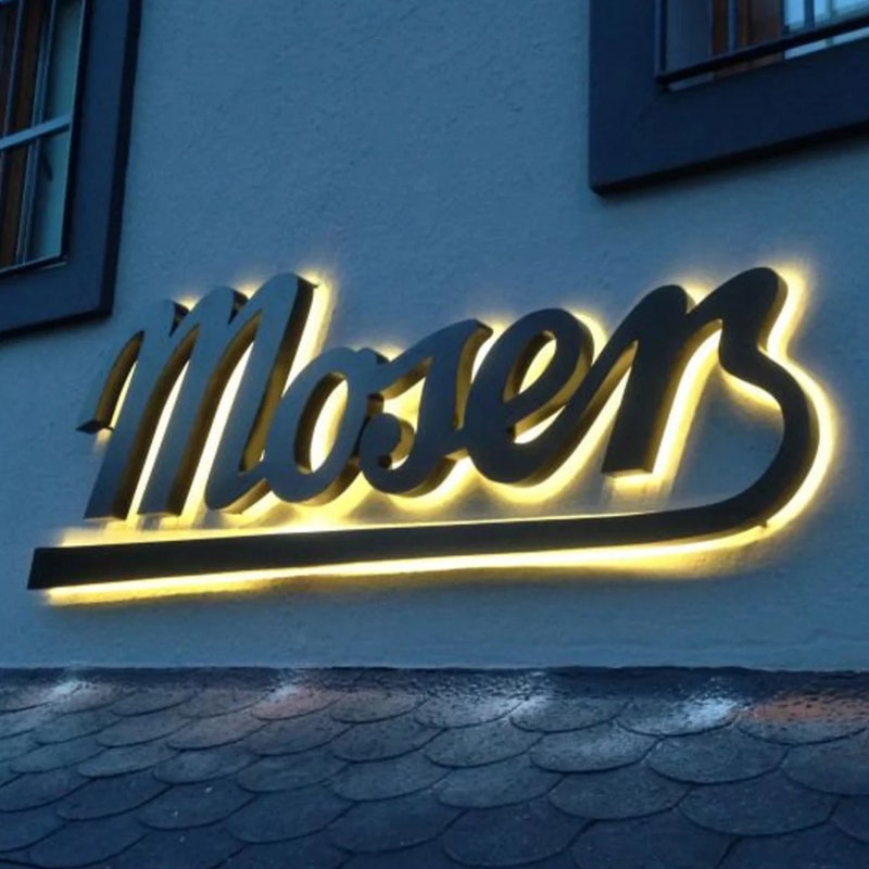 Illuminated Logo Sign - Etsy