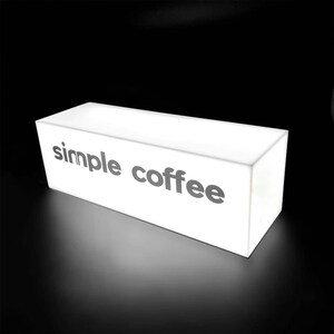 Acrylic Full Illuminated Lightbox,custom Coffee Shop Signboard,led ...