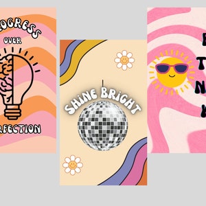 Groovy Retro Classroom Posters , Inspirational, Motivational, Growth ...