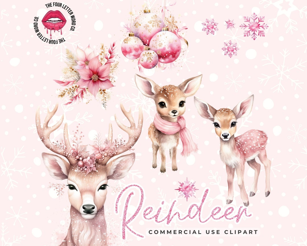 Baby Deer Watercolor Clipart Bundle | Woodland Animals Clipart ...