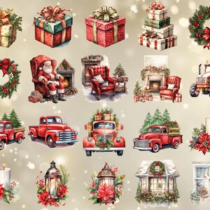 Country Christmas Clipart Bundle | Western Christmas PNG | Watercolor ...