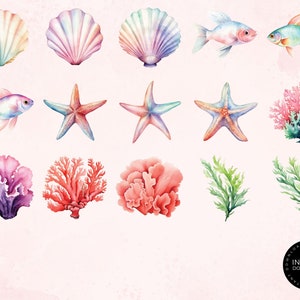 Watercolor Jellyfish Clipart Bundle | Jellyfish Print | Marine Life ...