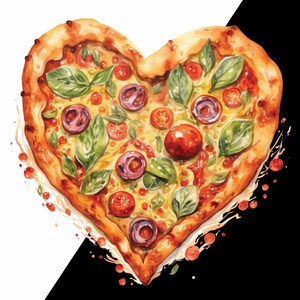 Heart Pizza Clipart | Pizza Slice Clipart | Pizza My Heart PNG | Pizza ...