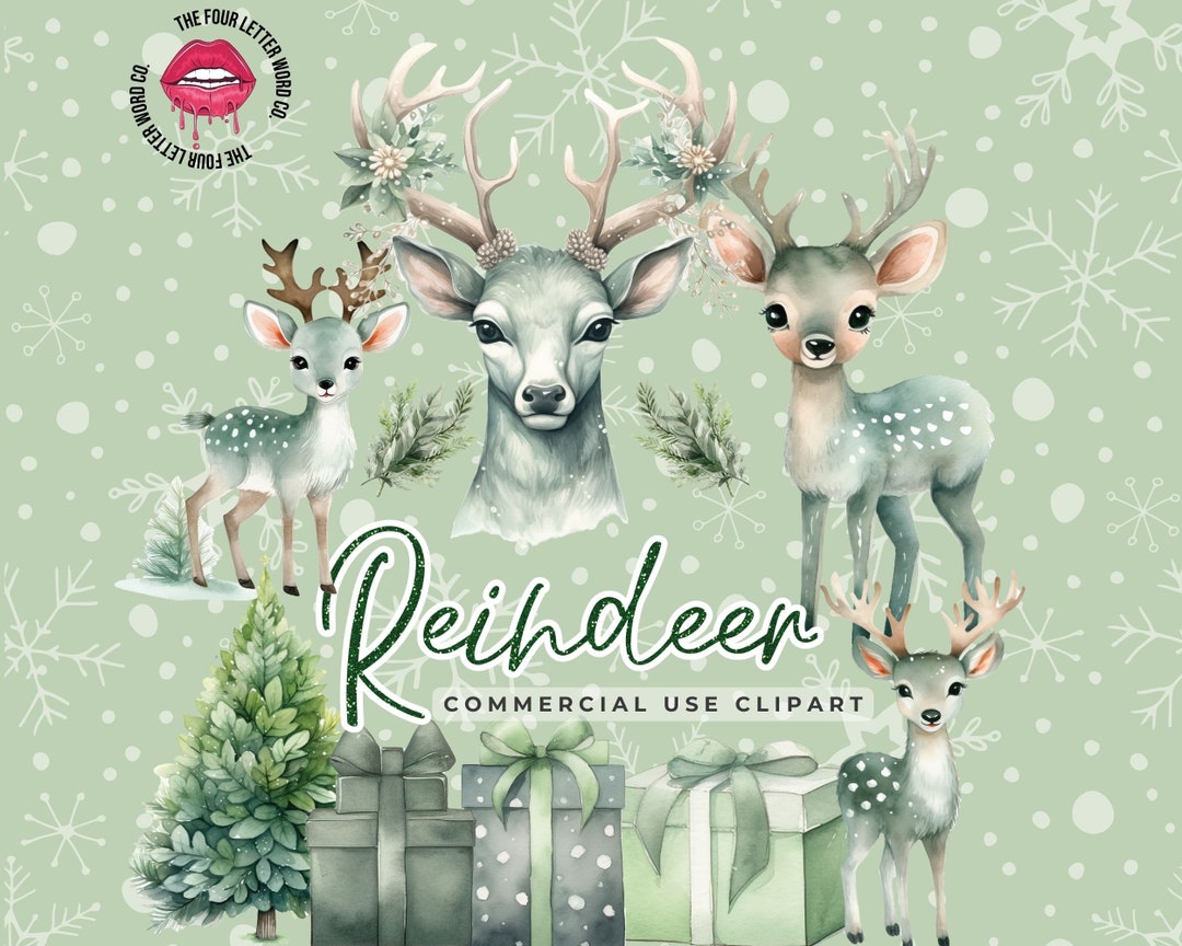 Baby Deer Watercolor Clipart Bundle | Woodland Animals Clipart ...