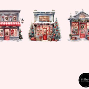 Christmas Shop Clipart Bundle | Christmas Store PNG | Christmas ...