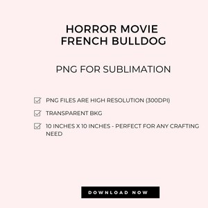 Horror Movie French Bulldog Clipart Halloween Designs PNG Frenchie PNG ...