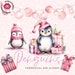 Christmas Penguin Clipart Bundle Cute Penguin Winter Clipart Baby ...