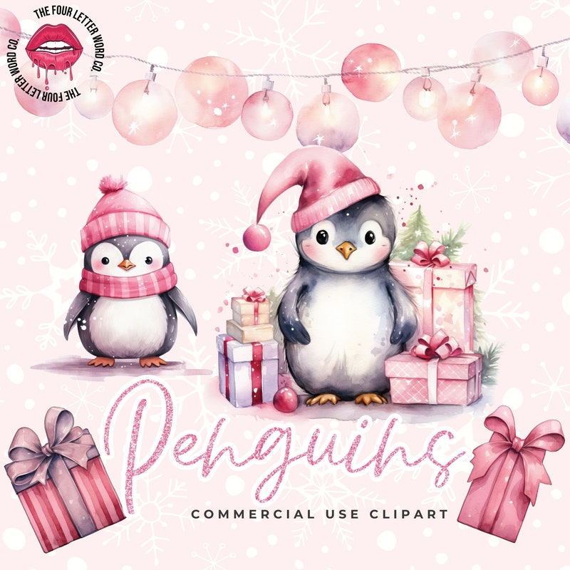 Penguin Clipart - Etsy