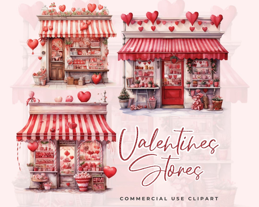 Valentines Candy Shop Clipart | Candyland Clipart | Valentines Candy ...