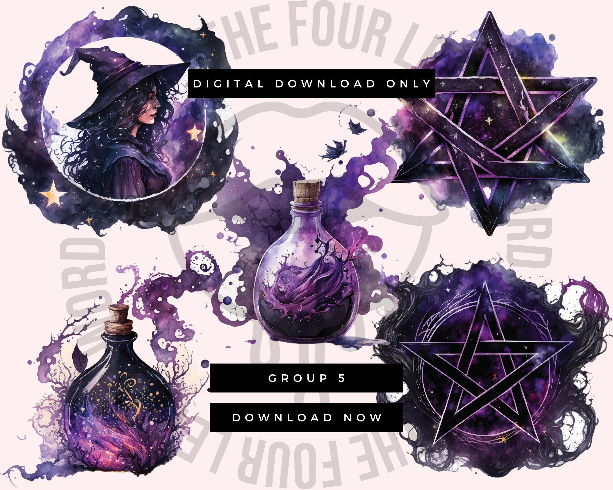 25 PNG Witch Clip Art PNG Mystical PNG Witchcraft Clipart - Etsy UK