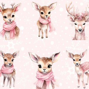 Baby Deer Watercolor Clipart Bundle | Woodland Animals Clipart ...