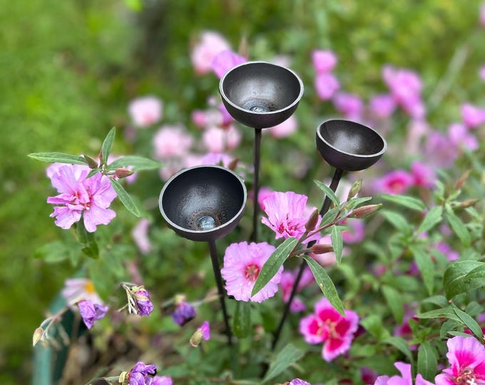 Raincatchers 3 Mini Rain Catchers, Insect Waterer, Feeders Etc Rusty ...