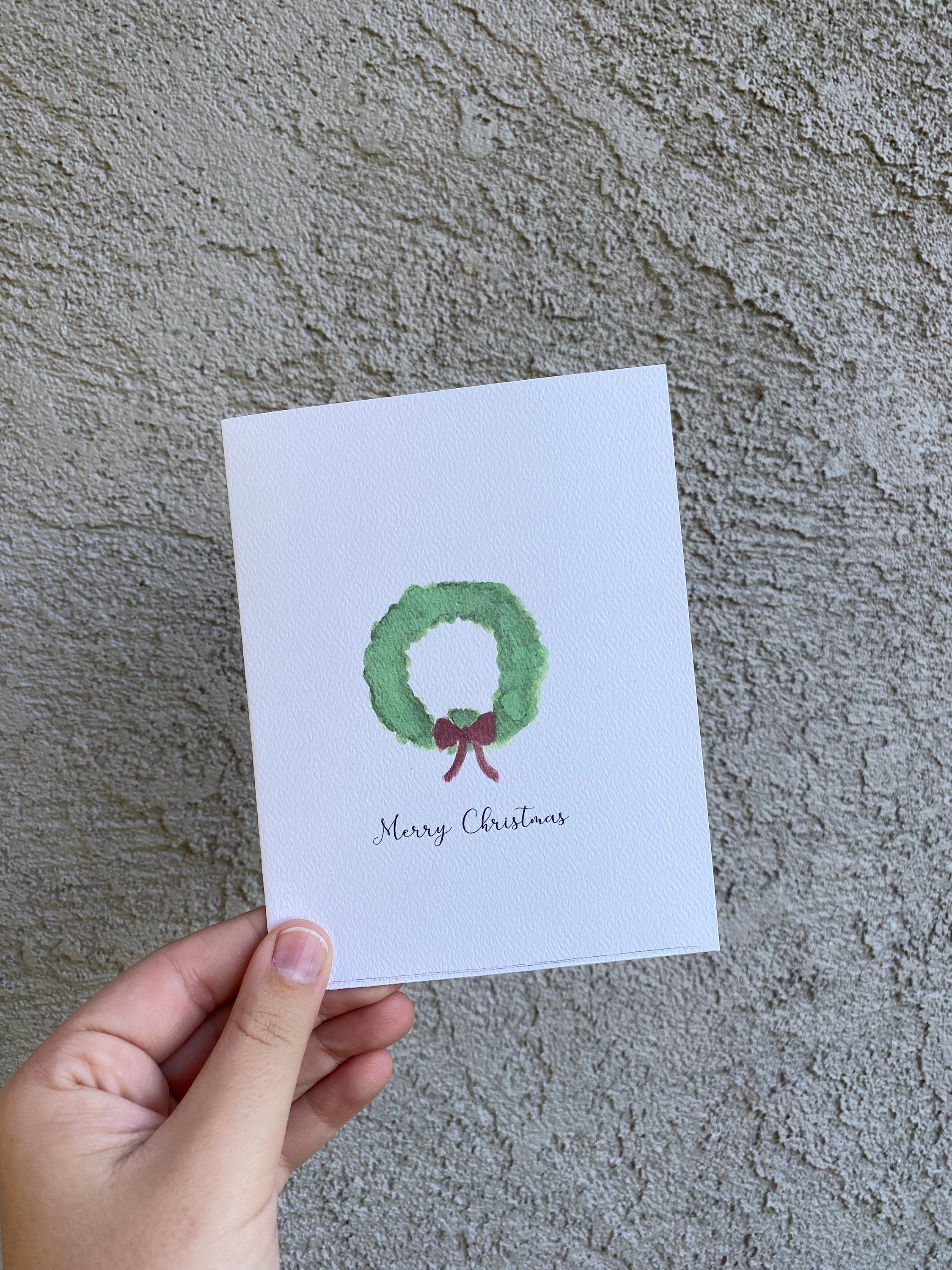 Simple Watercolor Christmas Cards - Etsy