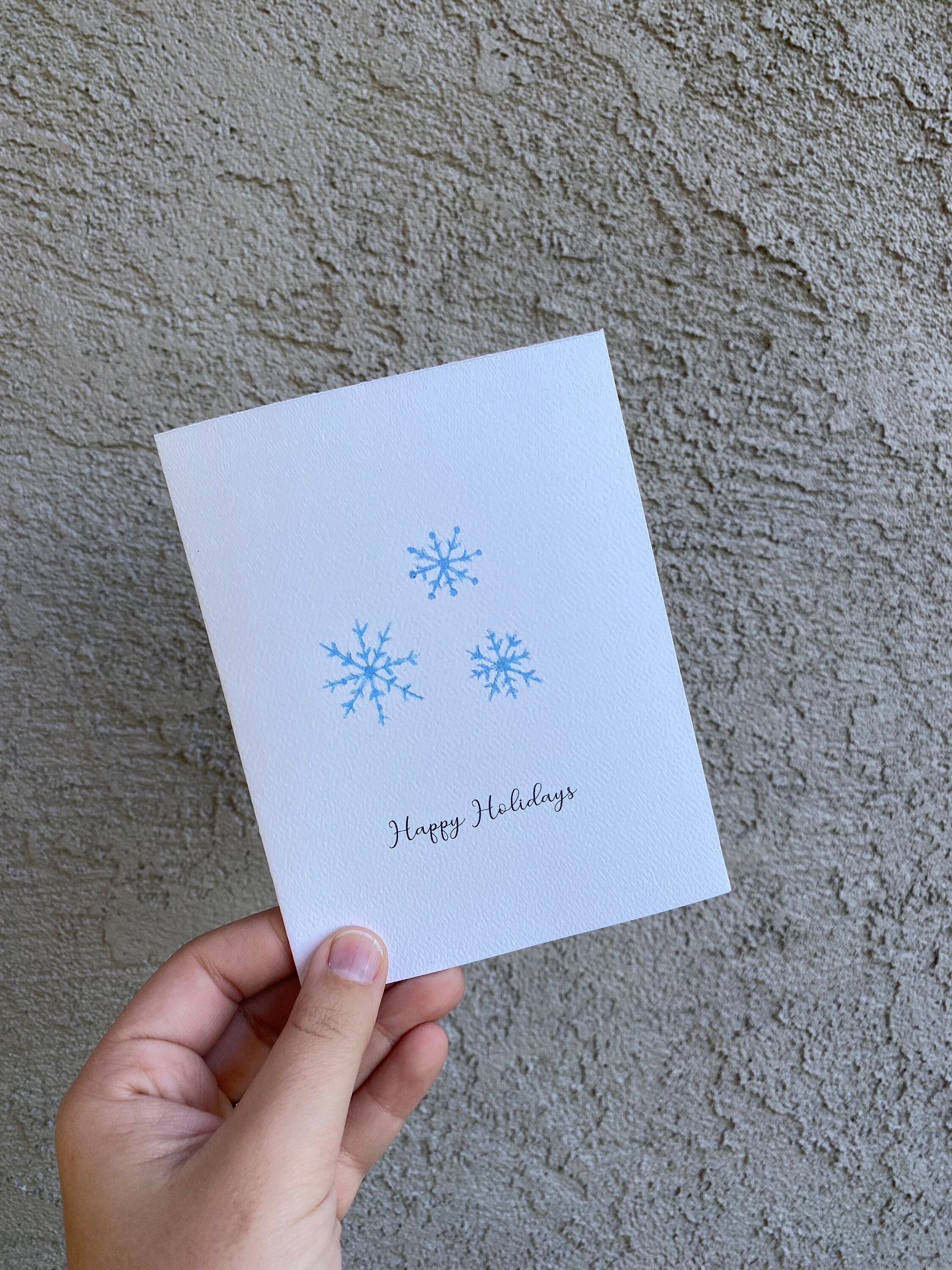 Simple Watercolor Christmas Cards - Etsy