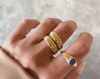 Double Layer Ring - Etsy