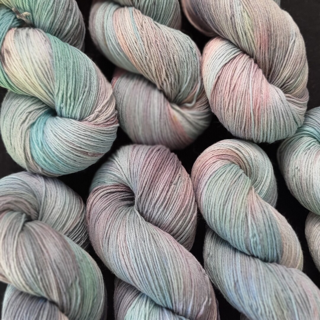 Hand Dyed Cotton Yarn: 4ply "mallard Duck" 100g/400m Cotton Sock Yarn ...