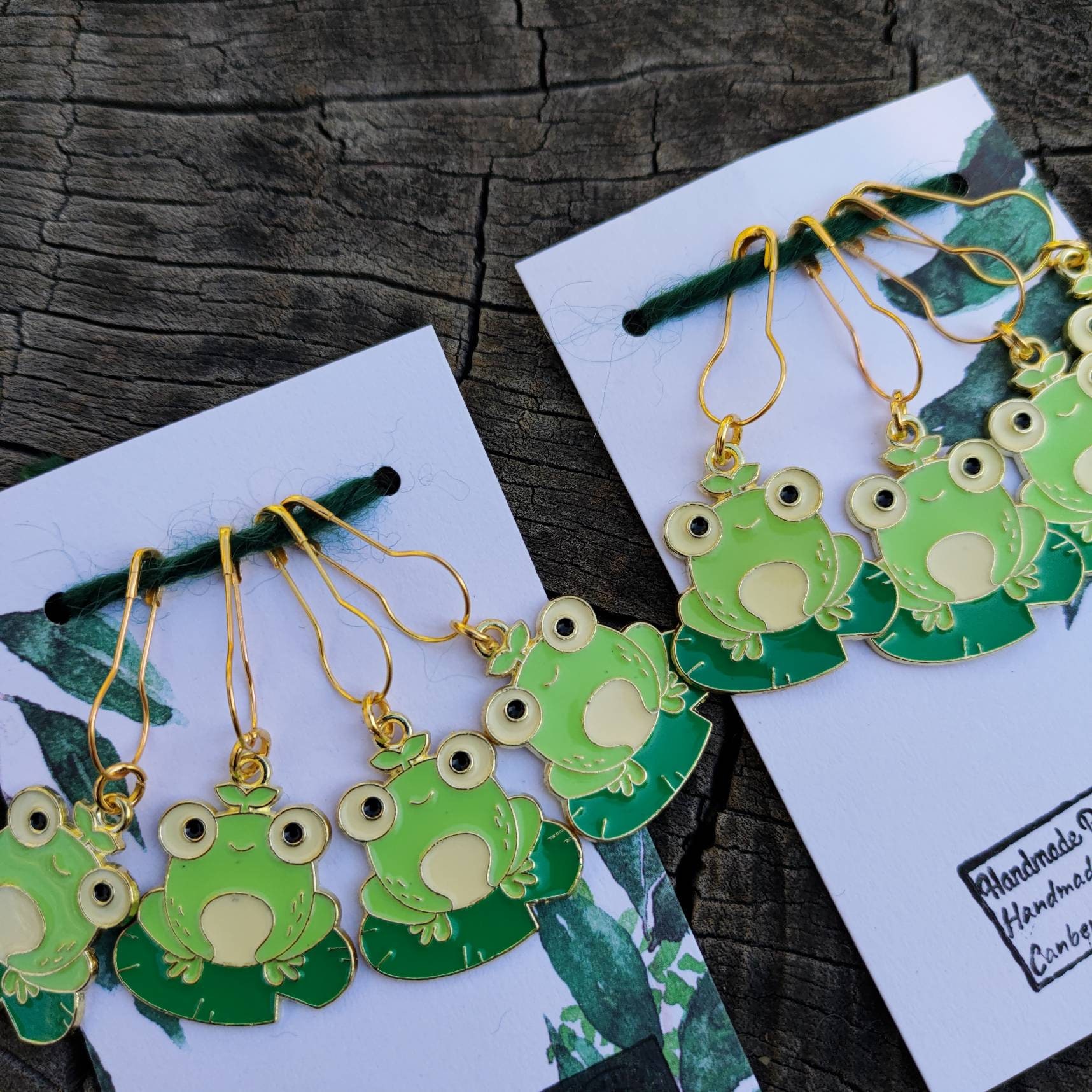 Cute Stitch Markers: Set of 4 Frog Markers With Calabash Pins | Etsy