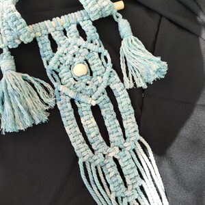 Hand Dyed Macrame DIY KIT: Blue Shades Wall Hanging Kit, 3mm Macrame ...