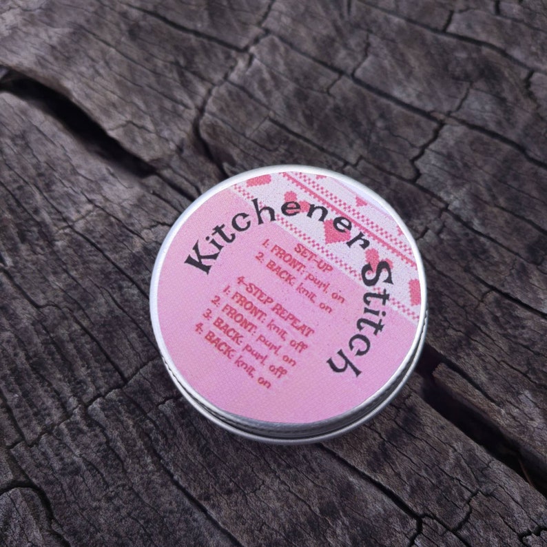 Kitchener Stitch Reminder Tin, Mini Storage Tin for Stitch Markers and ...