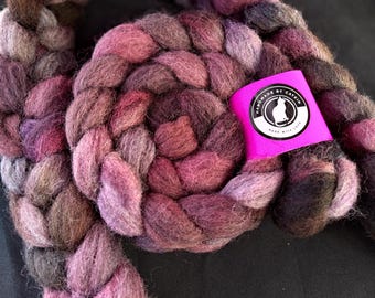 Hand Dyed Possum Merino Wool Fibre: Spinning Fiber "boudicca" 50g Brown ...